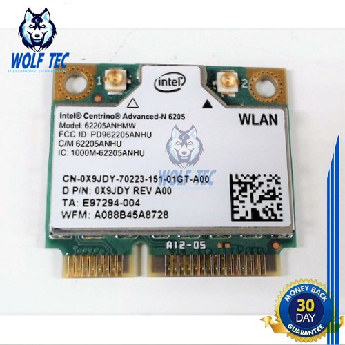 Dell Latitude E6530 WiFi Intel Centrino Advanced-N 6205 Wireless Card ...