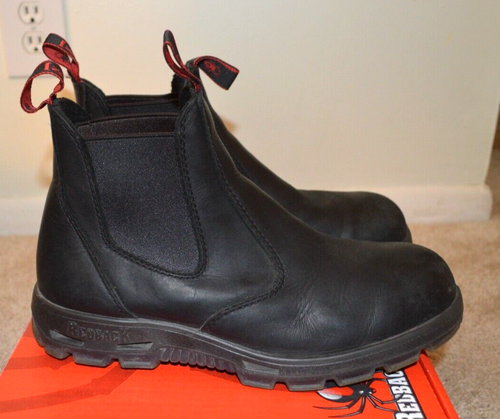 Men's Redback UBBK Bobcat Black Work Slip On Boot Size US 10.5 AUS 9.5 ...