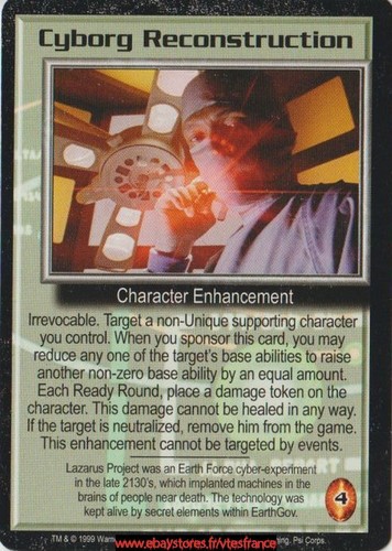 Cyborg Reconstruction RARE [Psi Corps] Babylon 5 CCG | eBay
