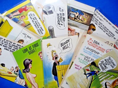 Bamforth Comic 100 Series Postcards Saucy Humour / Rude! Unused 1970s ...