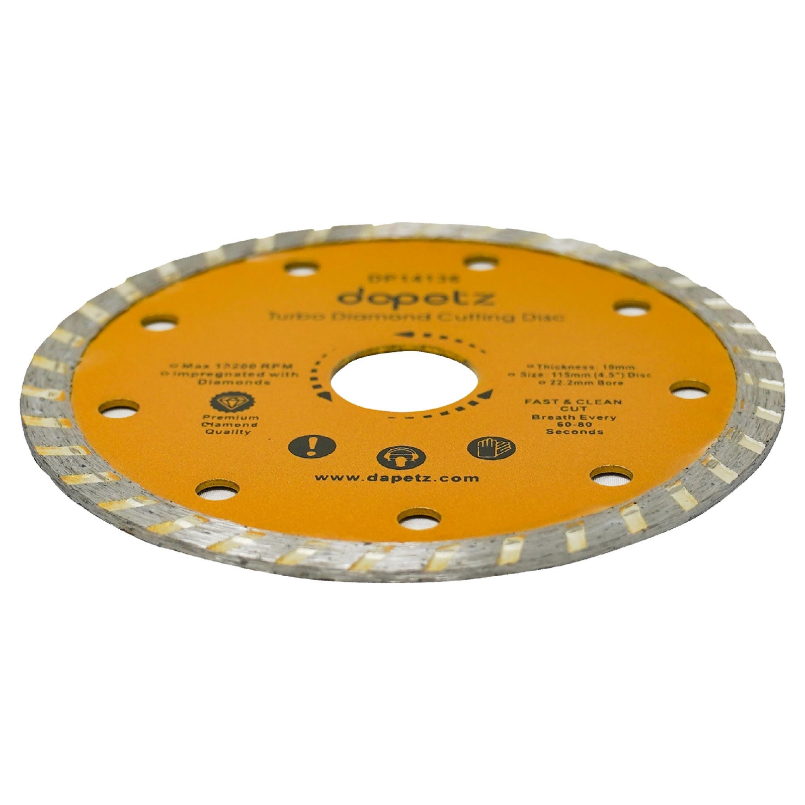 2 x 115mm Diamond Cutting Discs 4.5" Angle Grinder Blade Concrete ...