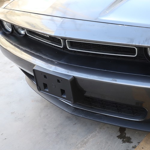 Front License Plate Bracket Base for Dodge Challenger 2010+ Black ...