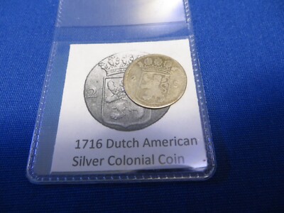 1716 Silver Early American Colonial Coin Before US Minted Coins FREE ...