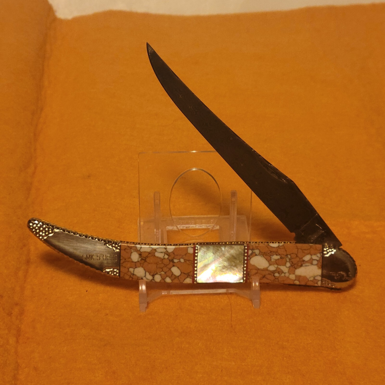 Case xx 2008 510098 DAMASCUS LARGE TOOTHPICK Painted Pony Michael ...