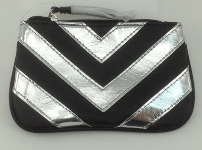 Silver Coin Wallet - OMG Silver Black Stripe Coin Purse Wallet - $40 ...