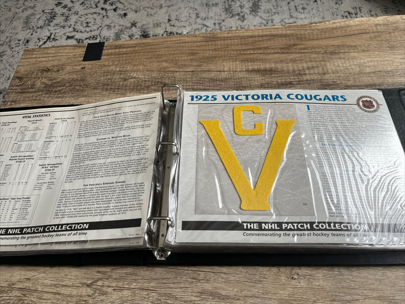 Willabee And Ward NHL Partial Patch Collection Binder + 19 Pages ...