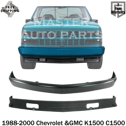 New Front Bumper Primed & Lower Valance For1988-2000 Chevrolet & GMC ...