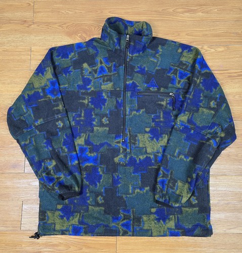Vintage Nike ACG Multi Color Fleece Jacket Pullover XL Extra Large EUC ...