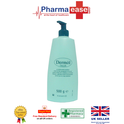 Dermol Cream 500g-Treats Dry/Itcky Skin Also useful In Eczema ...
