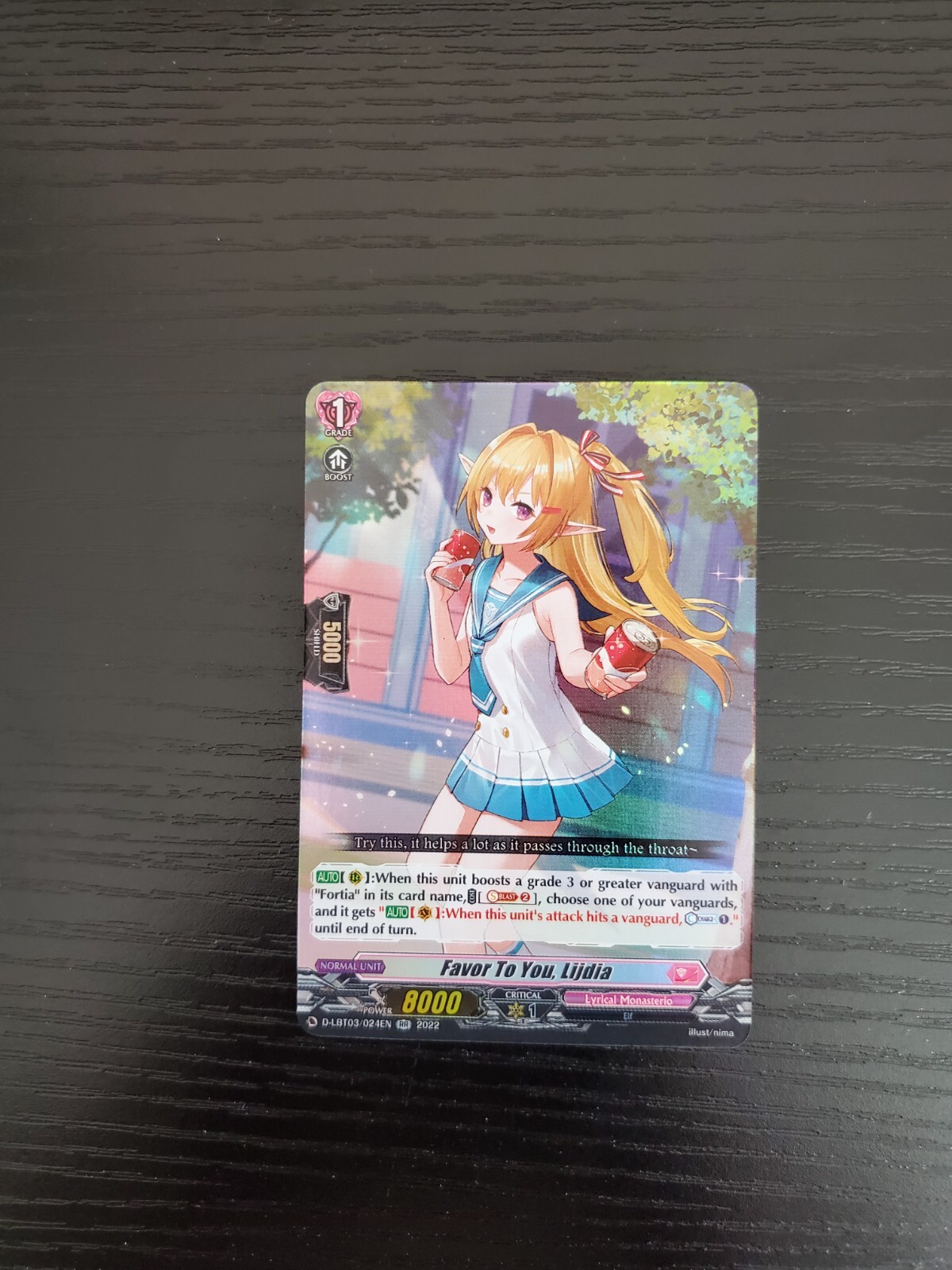 Cardfight Vanguard - Favor To You, Lijdia - D-LBT03/024EN RR | eBay