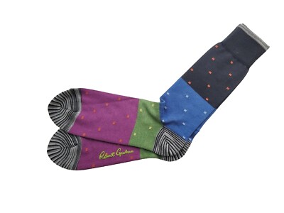 Robert Graham Men's Designer Socks Multicolor Peruvian Cotton | eBay