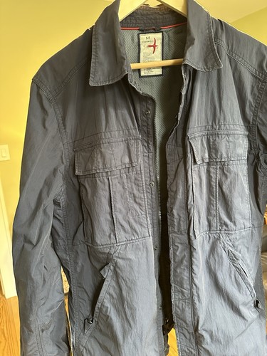 Relwen Jacket Mens Medium Navy Sailcloth Lightweight Tanker | eBay