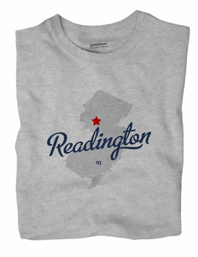Readington New Jersey NJ T-Shirt MAP | eBay Australia