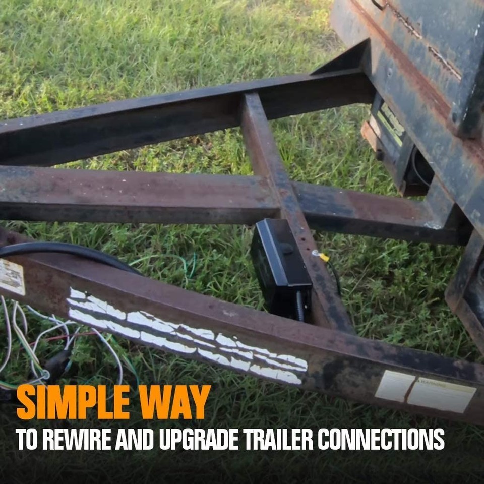 7 Way Electrical Trailer Junction Box 7 Gang Trailer Wire Connection ...