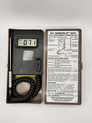 CHECK-IT 0626 Field Serviceman Pyrometer Set **USED/WORKING** | eBay