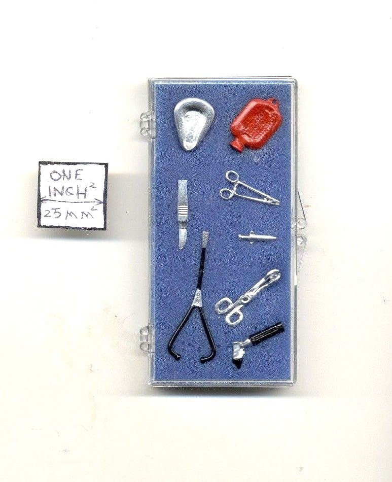 MEDICAL DOCTOR SET 1/12 scale cast metal dollhouse miniature ISL5003 ...