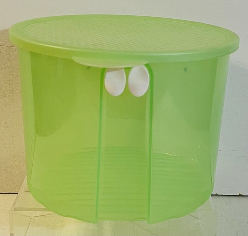 Vintage Tupperware FridgeSmart Large Round Green Container 20 Cup 3998 ...