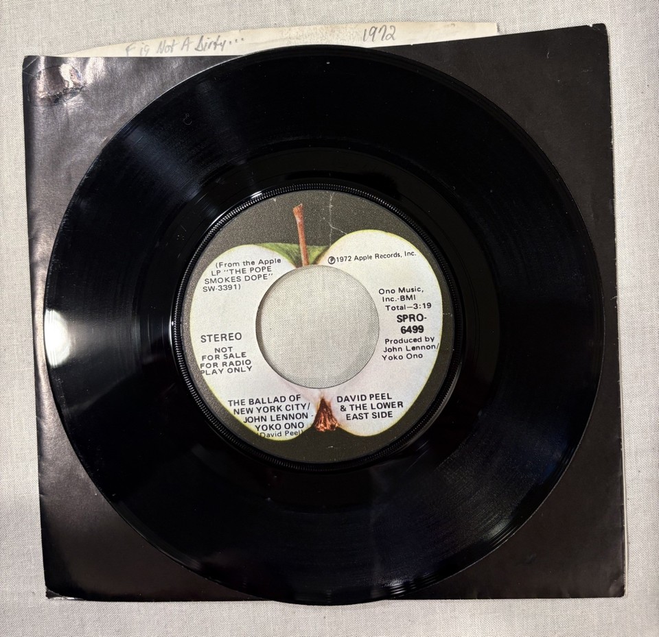 David Peel Apple Promo 45 NM! | eBay