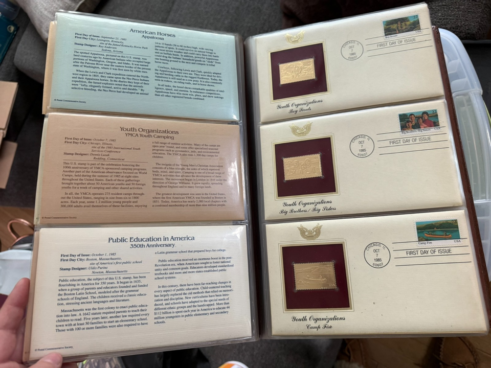 Golden Replicas of United States Stamps Proof Replicas 22K Gold 1985 | eBay