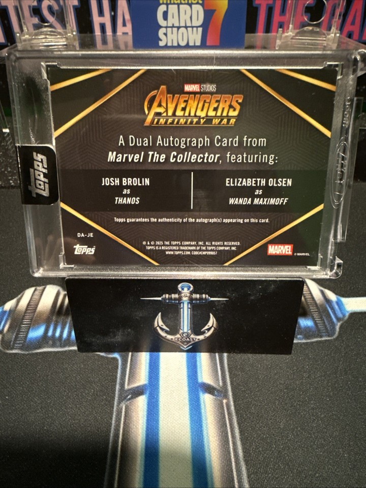 2025 Topps Marvel The Collector THANOS/WANDA MAXIMOFF Dual Auto Orange ...