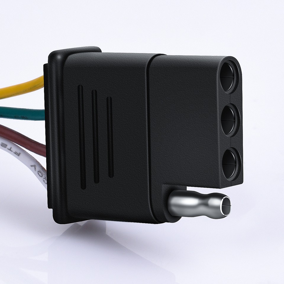 3-to-2-Wire Trailer Taillight Converter 4 Way 60" Wiring Flat Trailer ...