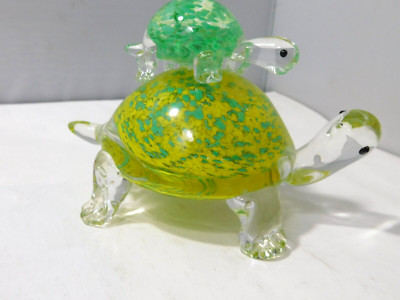 LENOX Glass Turtle Figurine/Paperweight- Along For The Ride (Nice Gift ...