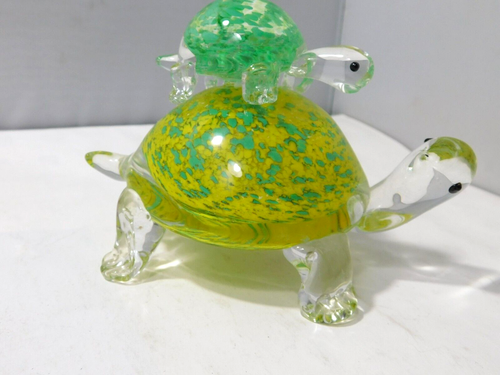 LENOX Glass Turtle Figurine/Paperweight- Along For The Ride (Nice Gift ...