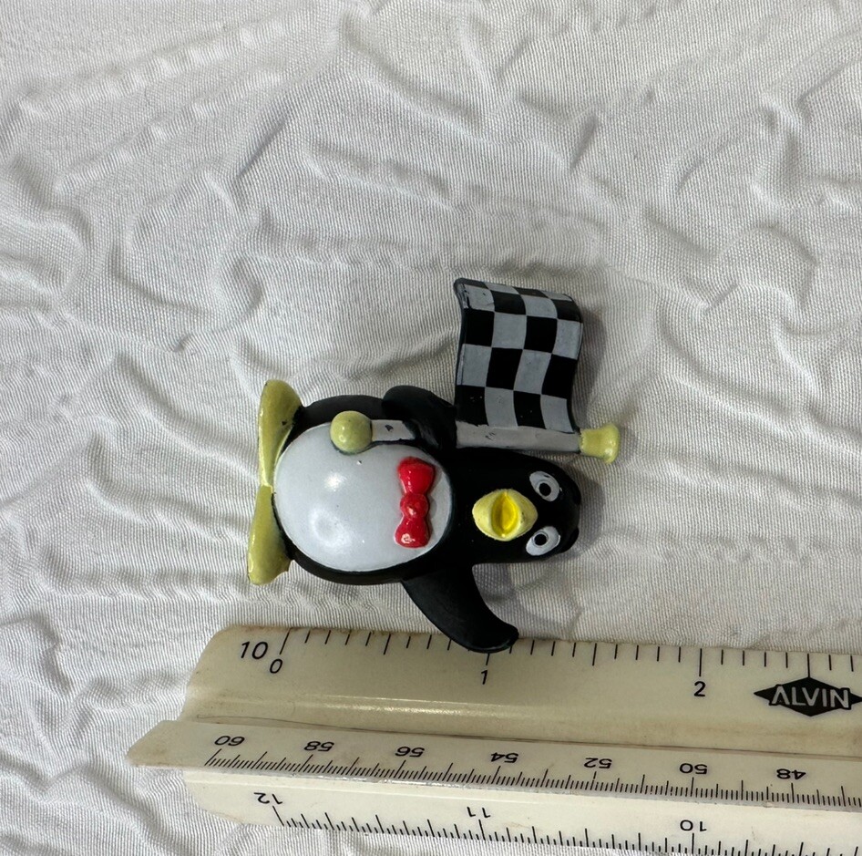 TOY STORY 2 Wheezy The Penguin PVC Figure 1.5in Doll PIXAR with Flag ...