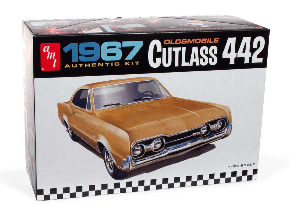 amt 1365 1/25 1967 Oldsmobile Cutlass 442 Skill Level 2 Model Kit | eBay
