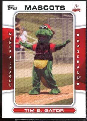 Tim E. Gator Card 2013 Topps Pro Debut Mascots #TEG | eBay