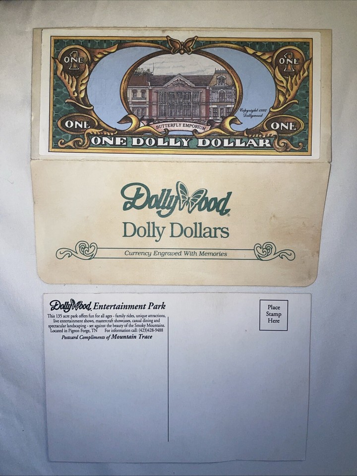 Dolly Parton DOLLARS DOLLYWOOD 1992 And Postcard | eBay
