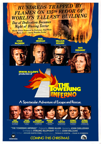 Movie Poster Print 1974 The Towering Inferno A3 A2 sizes unframed ver2 ...