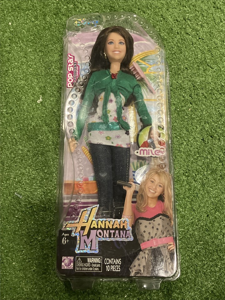 RARE Disney's Hannah Montana Miley Pop Star Play Along Jakks 12" Doll ...