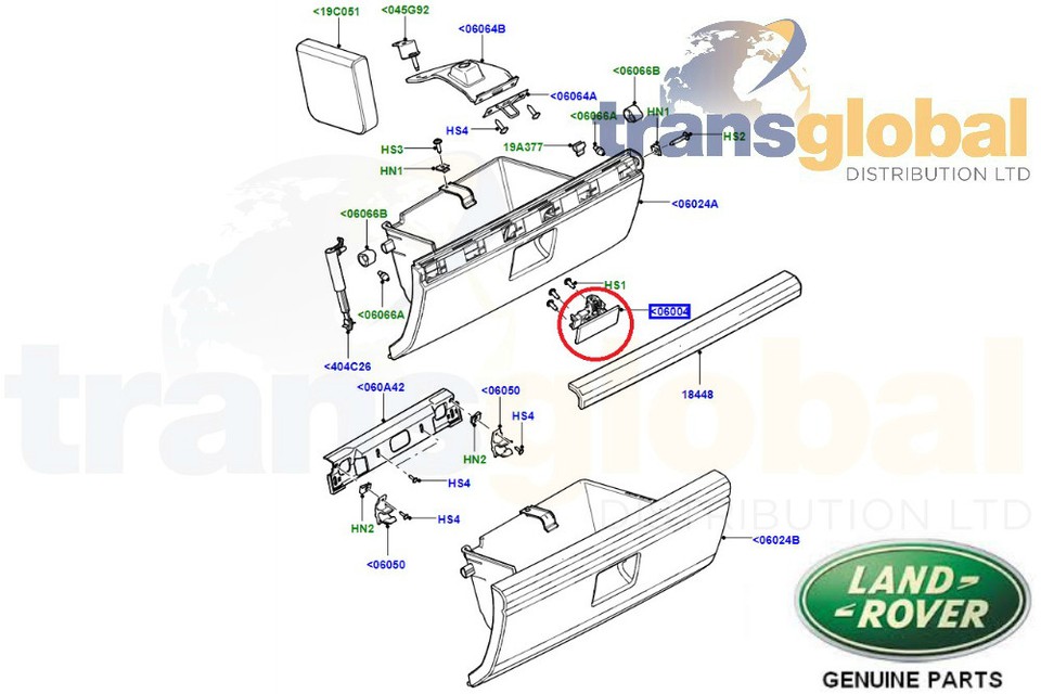 Land Rover Freelander 2 Glove Box Release Latch Handle - GENUINE LR ...