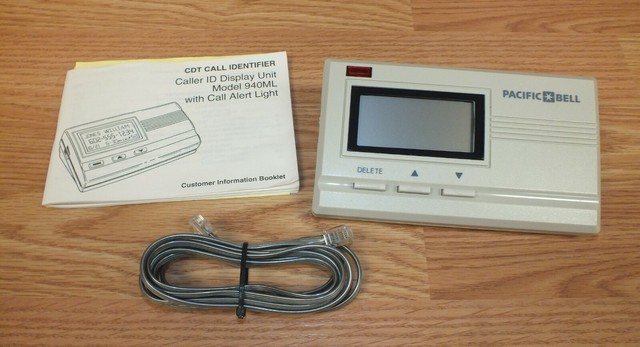 Vintage Pacific Bell 1000m CDT Caller ID Alert / Call Identifier ...