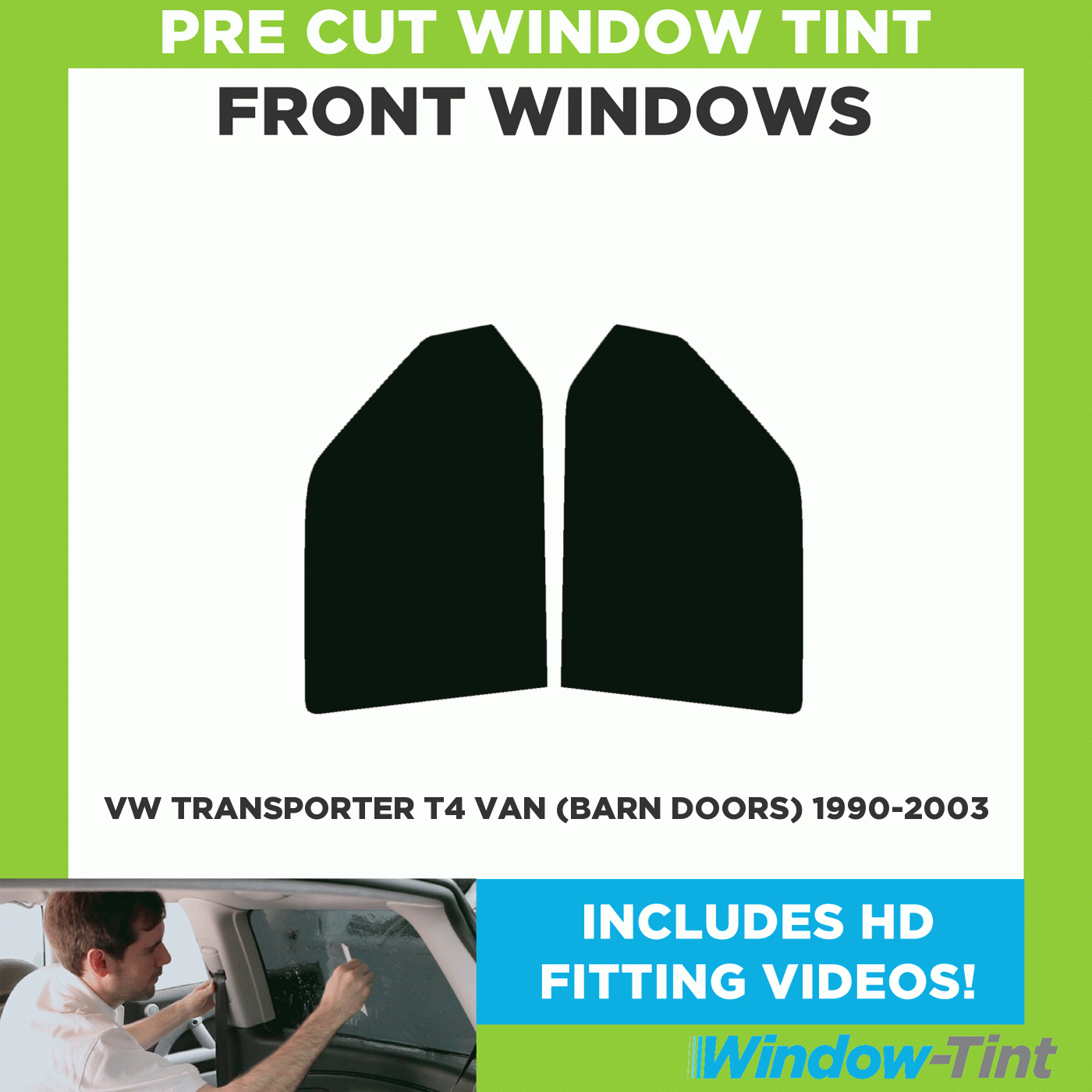 Pre Cut Car Window Tint for VW Transporter T4 Van (Barn doors) 90-03 ...