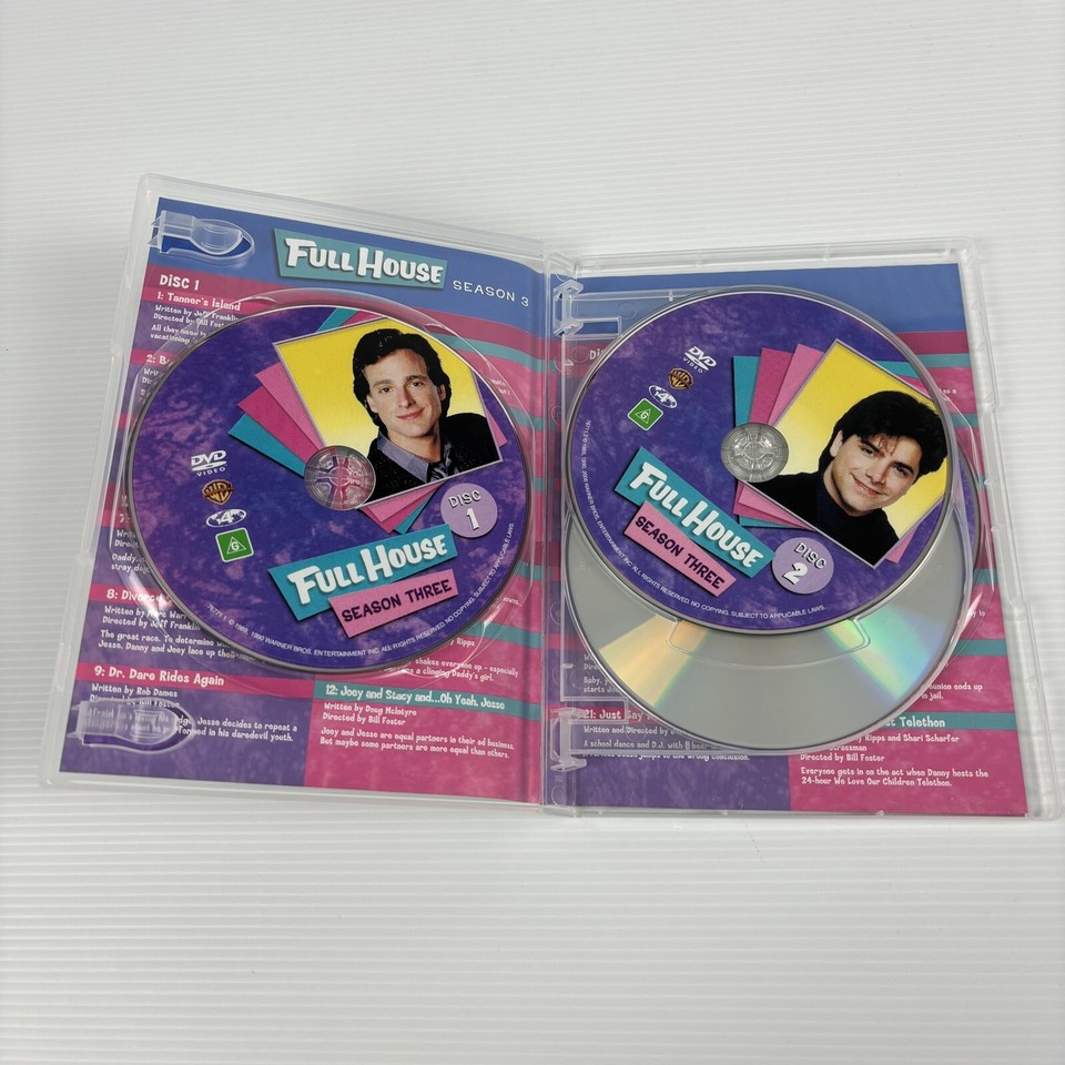 Full House Season 3 DVD Region 4 PAL Free Tracked Postage 9325336030004 ...