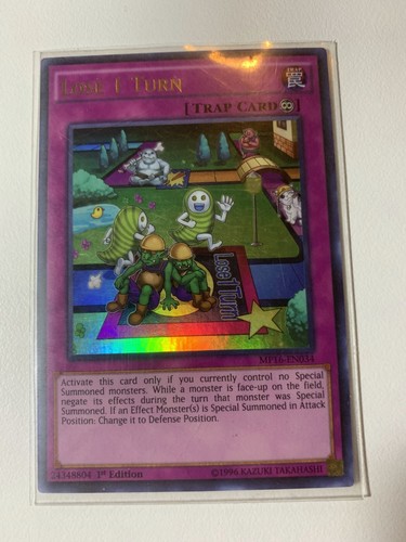 Yugioh 1st VLP Lose 1 Turn MP16-EN034 Ultra Rare | eBay Australia