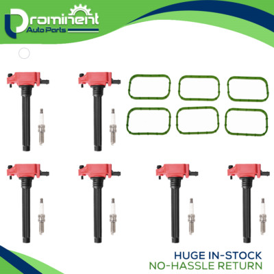 6 Energy Ignition Coil & 6 Spark Plugs & manifold gaskets for 11-20 ...