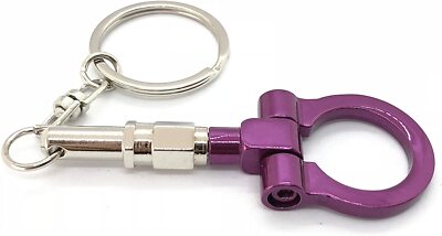 Purple Tow Hook Keychain Automotive JDM Racing Part Car Gift Key Chain ...