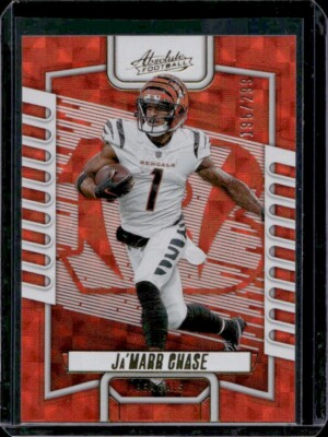 JAMARR CHASE 2023 Absolute Football Orange Mosaic /299 SP #85 ...