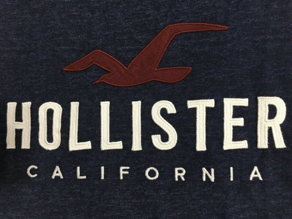 Hollister Men's Applique Graphic T-Shirt Crew Neck Logo Tee Size XS S M ...