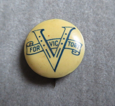 WWII Victory Button Badge. | eBay Australia