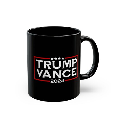 Trump Vance 2024 Coffee Mug, 11oz/15oz, Trump 2024 Black Mug, Donald ...