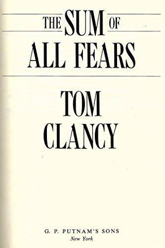 The Sum of All Fears limited edition - Hardcover By Clancy, Tom - GOOD ...