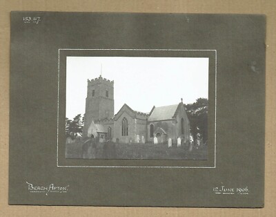 St Peter & Paul church, Bergh Apton, Norfolk. Original 1906 photograph ...