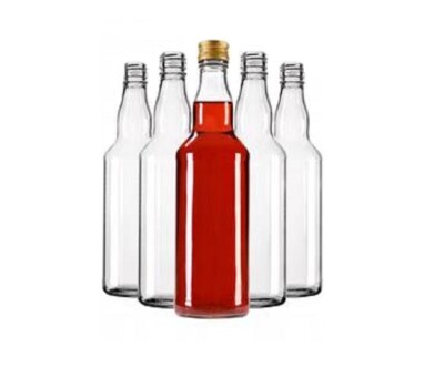 Glass Bottle with Screw Cap Lid 200ml / 500ml / 700ml for Liquor ...