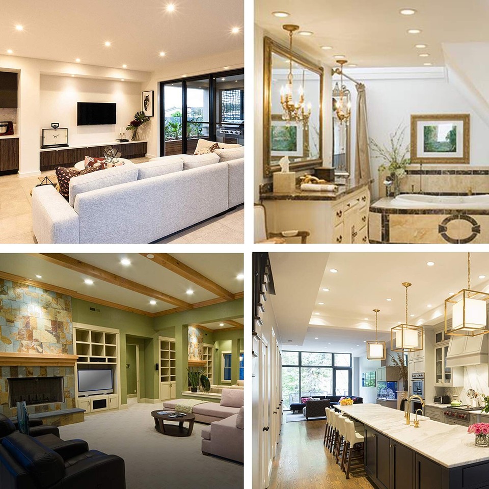 Recessed Lighting 4 Inch Color Changing 12W LED Downlights,1000Lumens ...