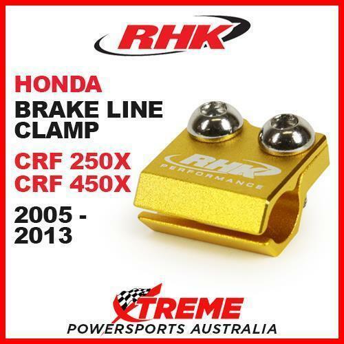 RHK MX GOLD BRAKE LINE CLAMP HONDA CRF250X CRF450X CRF 250X 450X 2005 ...