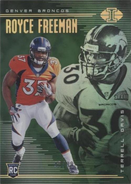 2018 Panini Illusions - Terrell Davis, Royce Freeman #36 Trophy ...